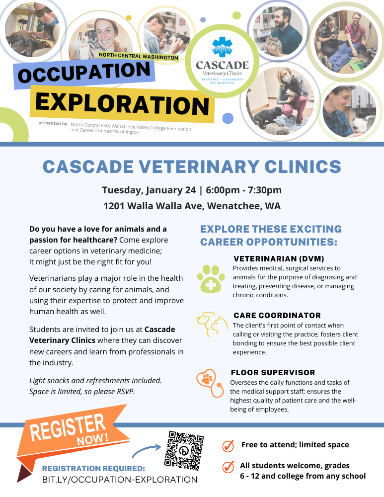 Occupation Exploration: Cascade Veterinary Clinics - NCESD