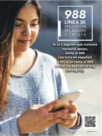 Immediate Support Night or Day: FREE 988 Awareness Materials - NCESD